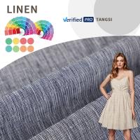 China TANGSILK Organic Linen Cotton Blend Fabric 55% Linen 45% Cotton Medium Weight Woven Textile for Clothing for sale