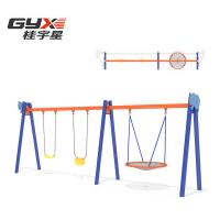 China Model 19901 Children Playground House with Swing and Slide - 162x120x157cm Outdoor Play Equipment for sale