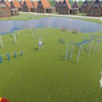 China Outdoor Calisthenics Training Station GYX-ZH11 | 11500×4800×3000mm Galvanized Steel Outdoor Gym Equipment for sale
