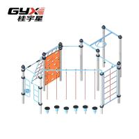 China TUV Certified Outdoor Street Workout Equipment GYX-ZH09 6200x5400x3000mm Galvanized Steel Fitness Station for sale