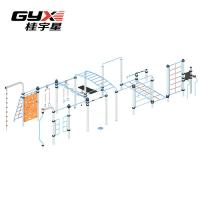 China TUV Certified Outdoor Street Workout Equipment GYX-ZH09 6200x5400x3000mm Galvanized Steel Fitness Station for sale