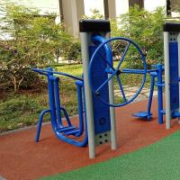 China GYX-X05 Air Walker Outdoor Fitness Equipment 2605x825x2000mm with 3.0mm Steel Construction for sale