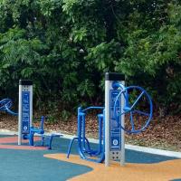 China GYX-X05 Air Walker Outdoor Fitness Equipment 2605x825x2000mm with 3.0mm Steel Construction for sale