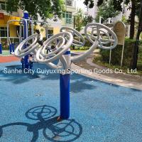 China TUV Certified Stainless Steel Tai Chi Spinners Outdoor Fitness Equipment GYX-A04 1100x1010x1380mm with 3.0mm Pipe Thickness for sale
