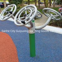 China TUV Certified Stainless Steel Tai Chi Spinners Outdoor Fitness Equipment GYX-A04 1100x1010x1380mm with 3.0mm Pipe Thickness for sale