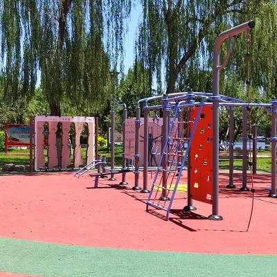 China GYX-ZH11 Outdoor Street Workout Park Equipment 11500×4800×3000mm Galvanized Steel Fitness Station for sale