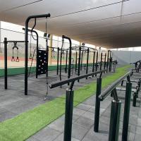 China GYX-ZH11 Outdoor Street Workout Park Equipment 11500×4800×3000mm Galvanized Steel Fitness Station for sale