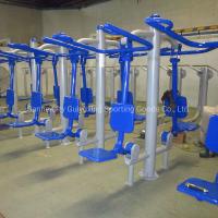 China GYX-A02 Double Lat Pull Down Exercise Machine 2354x1951mm Outdoor Gym Equipment with 3.0mm Steel Construction for sale