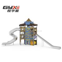 China GY X-E02 Outdoor Playground Slide 6900×4350mm with Zinc-Powder Coating for Amusement Parks for sale