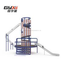 China GYX-E03 Outdoor Playground Slide for Children 7750×7600mm with Weather-Resistant Coating for sale