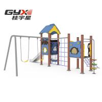 China GYX-E07 Outdoor Children's Playground Equipment 13100x10600mm with Dual Powder Coating Surface Treatment for sale