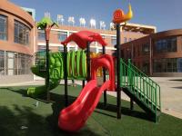 China GYX-E08 Outdoor Children's Playground Equipment 7400x6150mm with Double Powder Coating Surface Treatment for sale