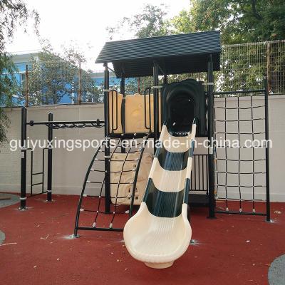 China Jungle Adventure Outdoor Playground Equipment for Ages 3-12 with 114-127mm Posts and 5-7 Year Warranty for sale