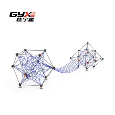 China Jungle Theme Outdoor Rope Playground Equipment 900x320x350cm for Ages 3-18 Years for sale