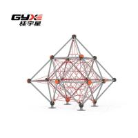 China Outdoor Rope Playground Equipment 1600x320x560cm for Kids Zone Ages 3-18 Years for sale