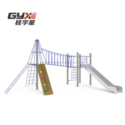 China Forest Castle GYX-E09 Children's Playground Equipment 7800x5200mm with Zinc-Powder Coating for sale