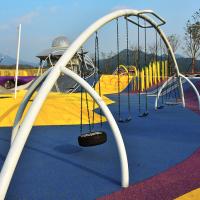 China GYX-E10 Flower Children's Playground Equipment 13500×16100mm with Electrostatic Powder Coating for sale