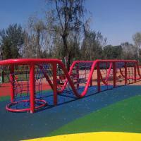 China GYX-E11 House Children's Playground Equipment 10500x7550mm with Zinc-Powder Coating for Amusement Parks for sale