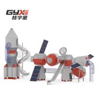 China Outdoor Playground Equipment for Ages 3-12 with 1150x1150mm Deck and 5-7 Year Warranty for sale