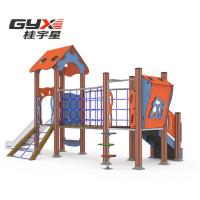 China Outdoor Playground Equipment for Ages 3-12 with 1150x1150mm Deck and 5-7 Year Warranty for sale