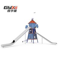 China Outdoor Playground Equipment for Ages 3-12 with 1150x1150mm Deck and 5-7 Year Warranty for sale