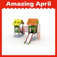 China New Style Children Playground Equipment Model 17601 for Ages 3-12 with 1150x1150mm Deck and 5-7 Year Warranty for sale