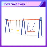 China New Style Children Playground Equipment Model 17601 for Ages 3-12 with 1150x1150mm Deck and 5-7 Year Warranty for sale