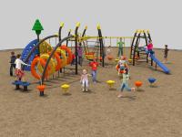 China Jungle Adventure Series Playground Equipment for 3-12 Year Olds with 114-127mm Posts and 5-7 Year Warranty for sale