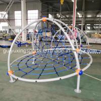China Outdoor Rope Climbing Net Structure 1200x500x480cm Children Playground Equipment with Safety Certification for sale