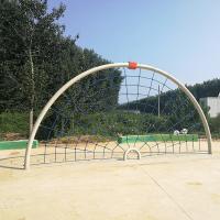 China Outdoor Rope Climbing Net Structure 1200x500x480cm Children Playground Equipment with Safety Certification for sale