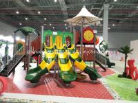 China Outdoor Children Plastic Playground Slide Model 19501 - 450×450×320 cm Dimensions with TUV & ISO Certifications for sale