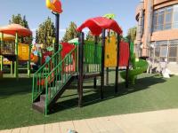China New Style Children Playground Equipment-00601 for Ages 3-12 with 1150x1150mm Deck and 5-7 Year Warranty for sale