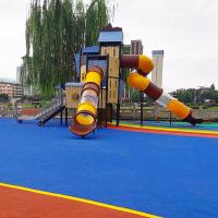China Outdoor Playground Equipment Model 15201 with 114-127mm Posts and 1150x1150mm Deck Platform for sale