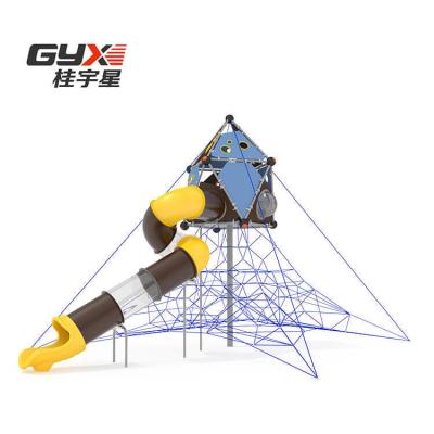 China LLDPE Outdoor Playground Equipment Model 18401 with Galvanized Steel Frame and Anti-UV Protection for sale