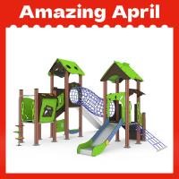 China Children Playground Slide Model 00101 - 1130x960x480cm Outdoor Amusement Equipment with TUV ISO Certifications for sale