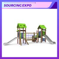 China Children Playground Slide Model 00101 - 1130x960x480cm Outdoor Amusement Equipment with TUV ISO Certifications for sale