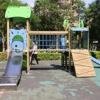 China Outdoor Children Playground Slide Model 01101 - 1160x1390x440 cm Safety-Certified Play Equipment for sale