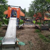 China Commercial Children's Playground Slide Model 02701 - 760x460x450 cm Outdoor Play Equipment with TUV & ISO Certifications for sale