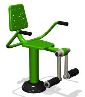 China Outdoor Leg Lifter Fitness Equipment - Heavy-Duty Steel Construction for Park & Outdoor Gym Installation for sale