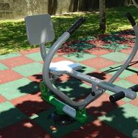 China Outdoor Fitness Rower - High-Strength Steel Construction with Adjustable Resistance for Full-Body Workout for sale