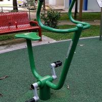 China Outdoor Exercise Bike Fitness Equipment - Zero Resistance Stationary Bike with Adjustable Seat for Parks & Outdoor Gyms for sale