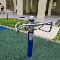 China Outdoor Park Gym Leg Stretcher Equipment - 3-Level Adjustable for Gluteal & Hamstring Flexibility for sale