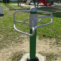 China Outdoor Park Gym Leg Stretcher Equipment - 3-Level Adjustable for Gluteal & Hamstring Flexibility for sale