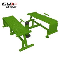 China Outdoor Gym Equipment Sit-Up Board with Adjustable Incline and Resistance Bands for Core Strength Training for sale