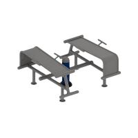 China Outdoor Gym Equipment Sit-Up Board with Adjustable Incline and Resistance Bands for Core Strength Training for sale