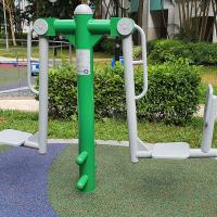 China Commercial Outdoor Leg Press Machine with Isokinetic Spring Resistance for 2 Users - Weather-Resistant Steel Construction for sale