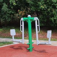 China Commercial Outdoor Leg Press Machine with Isokinetic Spring Resistance for 2 Users - Weather-Resistant Steel Construction for sale