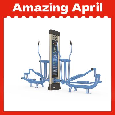 China GYX-X03 Outdoor Elliptical Cross Trainer 2500×800×2000mm with 3.0mm Steel Construction and Dual Powder Coating for sale