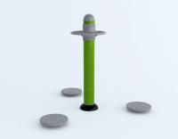 China GYX-A13 Outdoor Hip Twister Fitness Equipment 1820x1820x1265mm with 3.0mm Steel Construction for sale