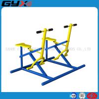 China Outdoor Body Building Equipment Double Rider with 3.0mm Pipe Thickness and Japanese Bearings for sale